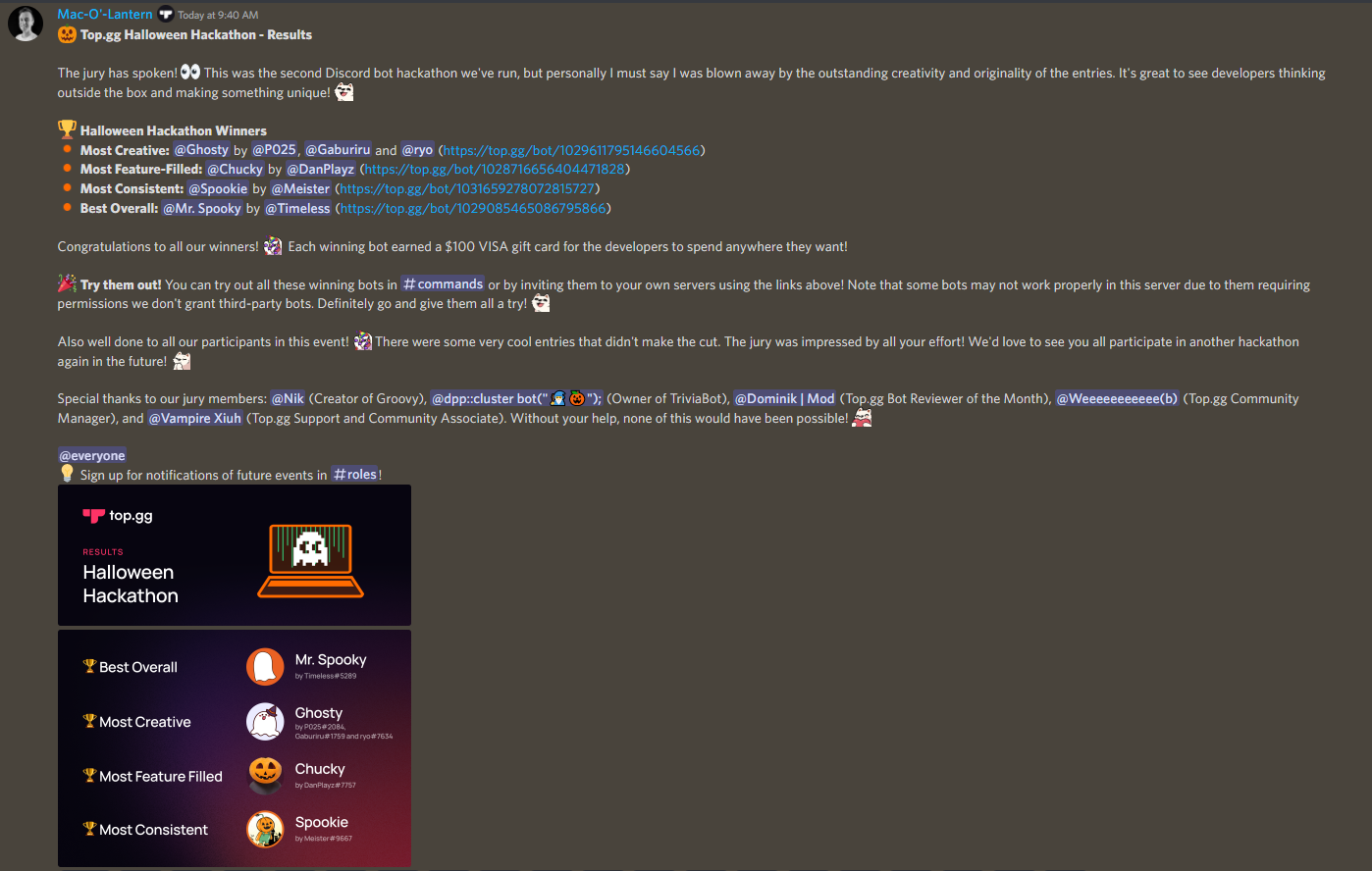 GitHub - DanPlayz0/Chucky: A submission for the 2022 Top.gg Halloween Hackathon